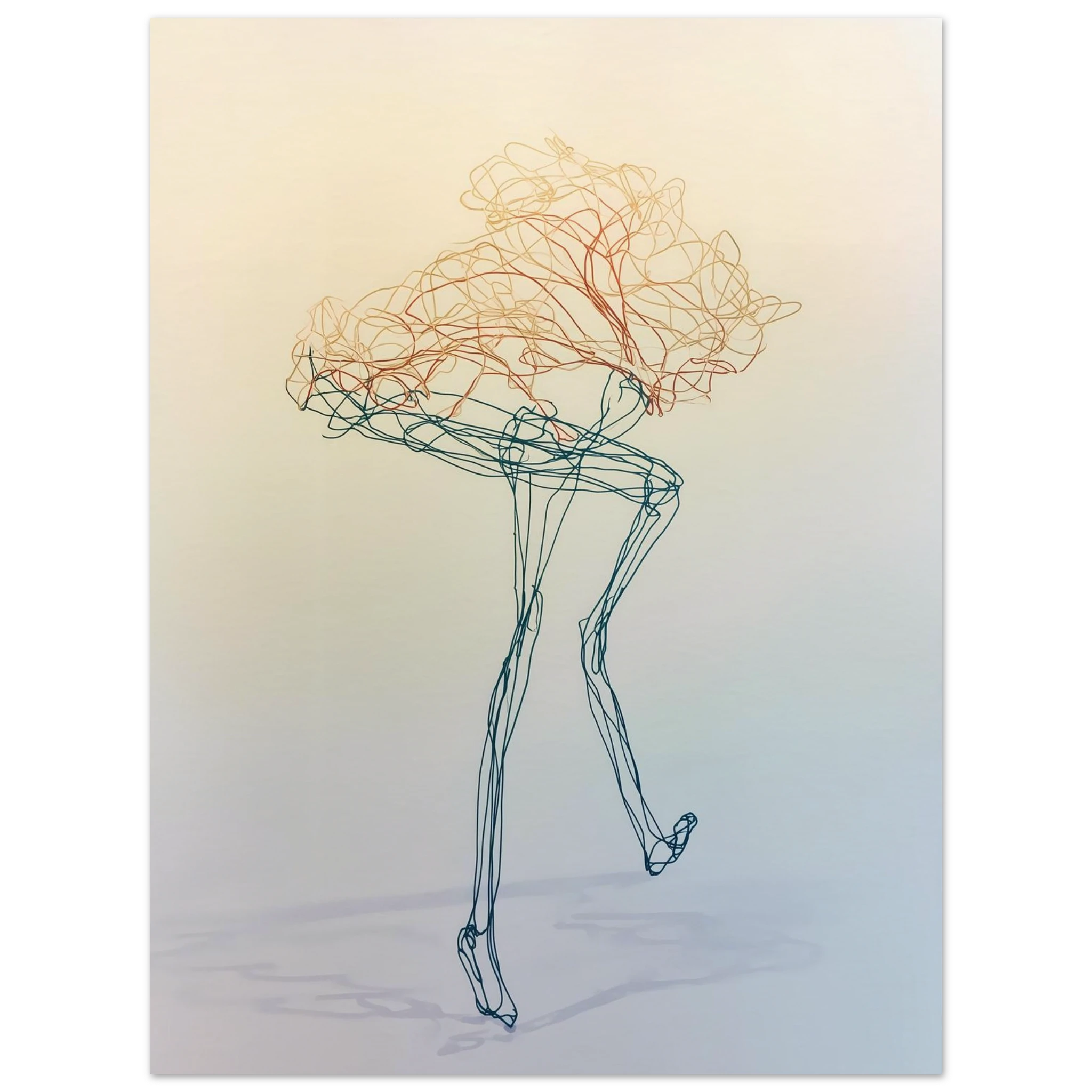 The Runner - Conceptual Line Art – LIMINAL WANDER ART